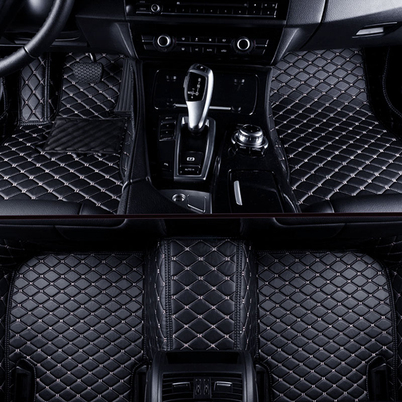 5D PVC leather 4 pieces car floor mats