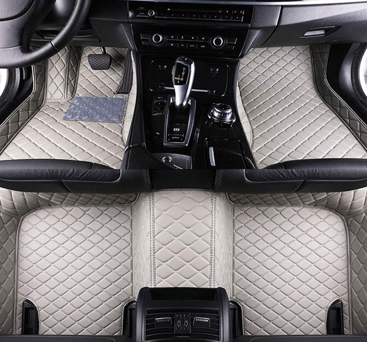 5D PVC leather 4 pieces car floor mats