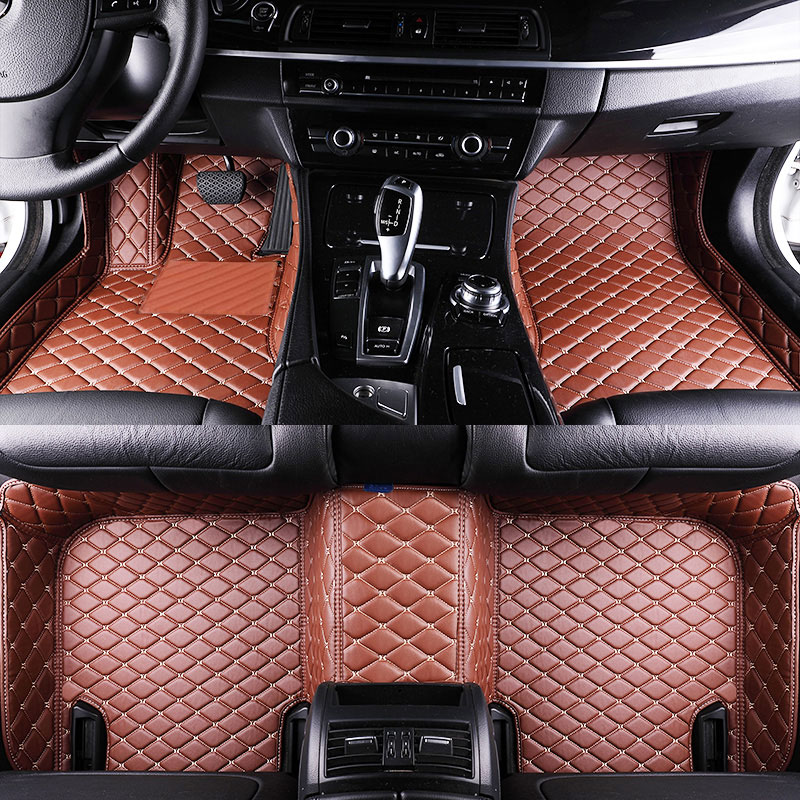 5D PVC leather 4 pieces car floor mats