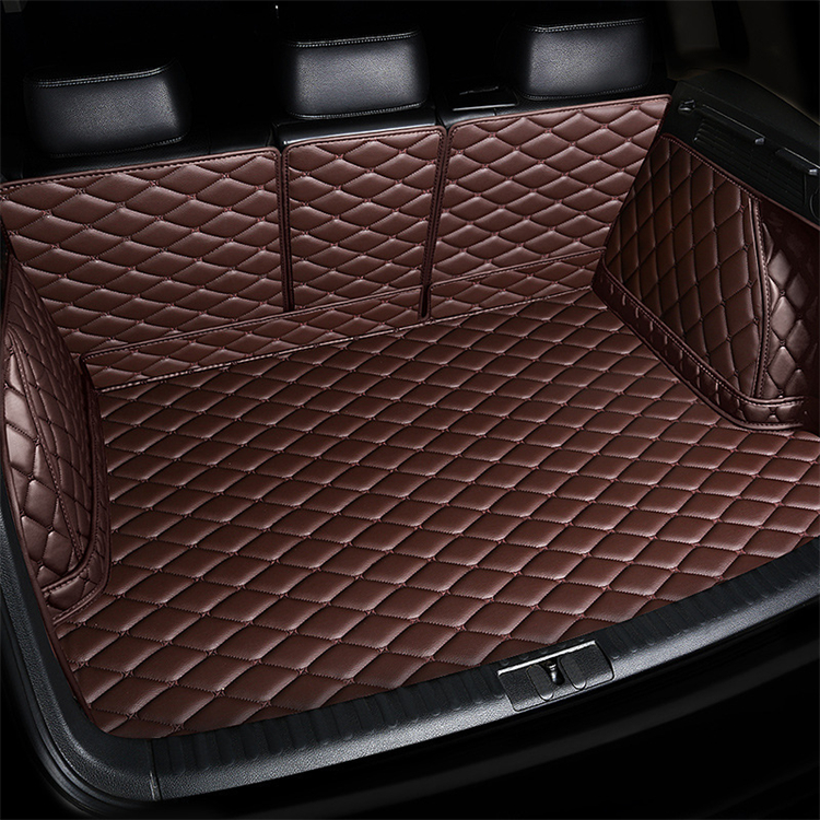 Leather car trunk mat boot carpet